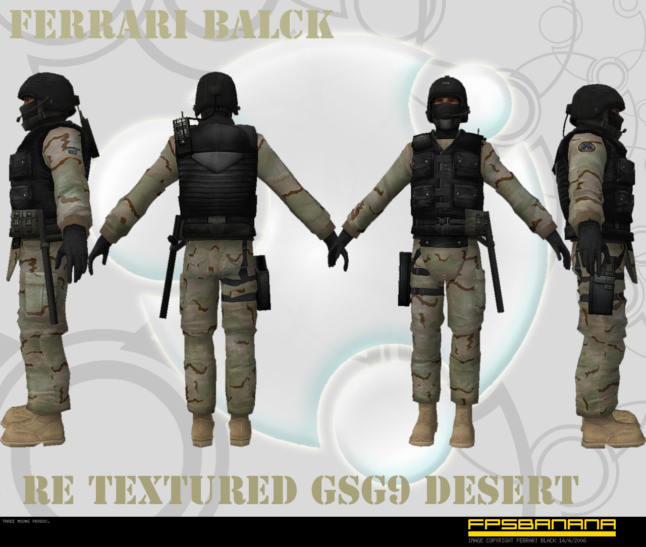 Ferrari Black's ReTextured Gsg9 Desert [Counter-Strike: Source] [Mods]