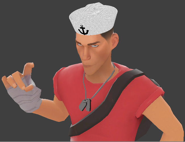 Scout's Sailor Hat (Ghastly Gibus) [Team Fortress 2] [Mods]