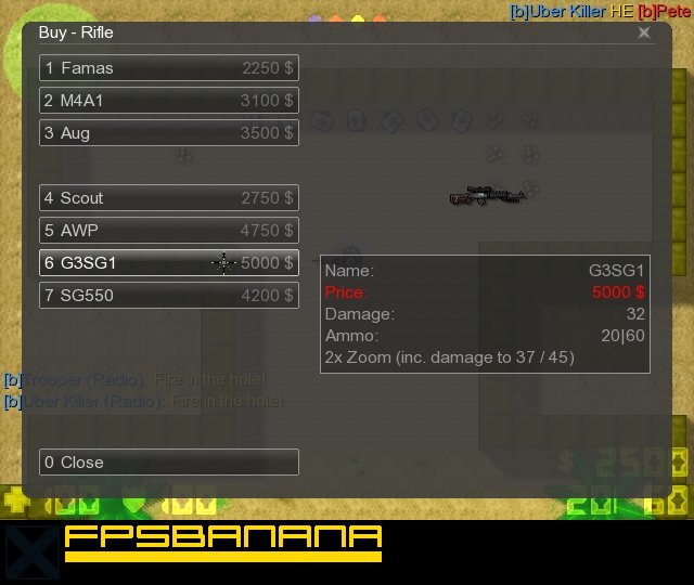 Custom dragunov SVD for g3sg1 [CS2D] [Mods]