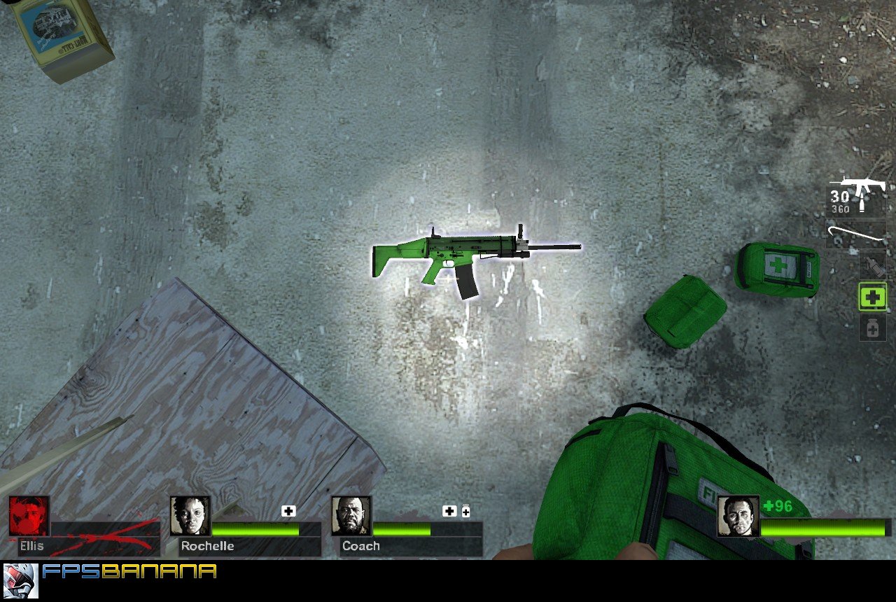 FN SCAR Black & Green Mod for Left 4 Dead 2 | L4D2 Mods