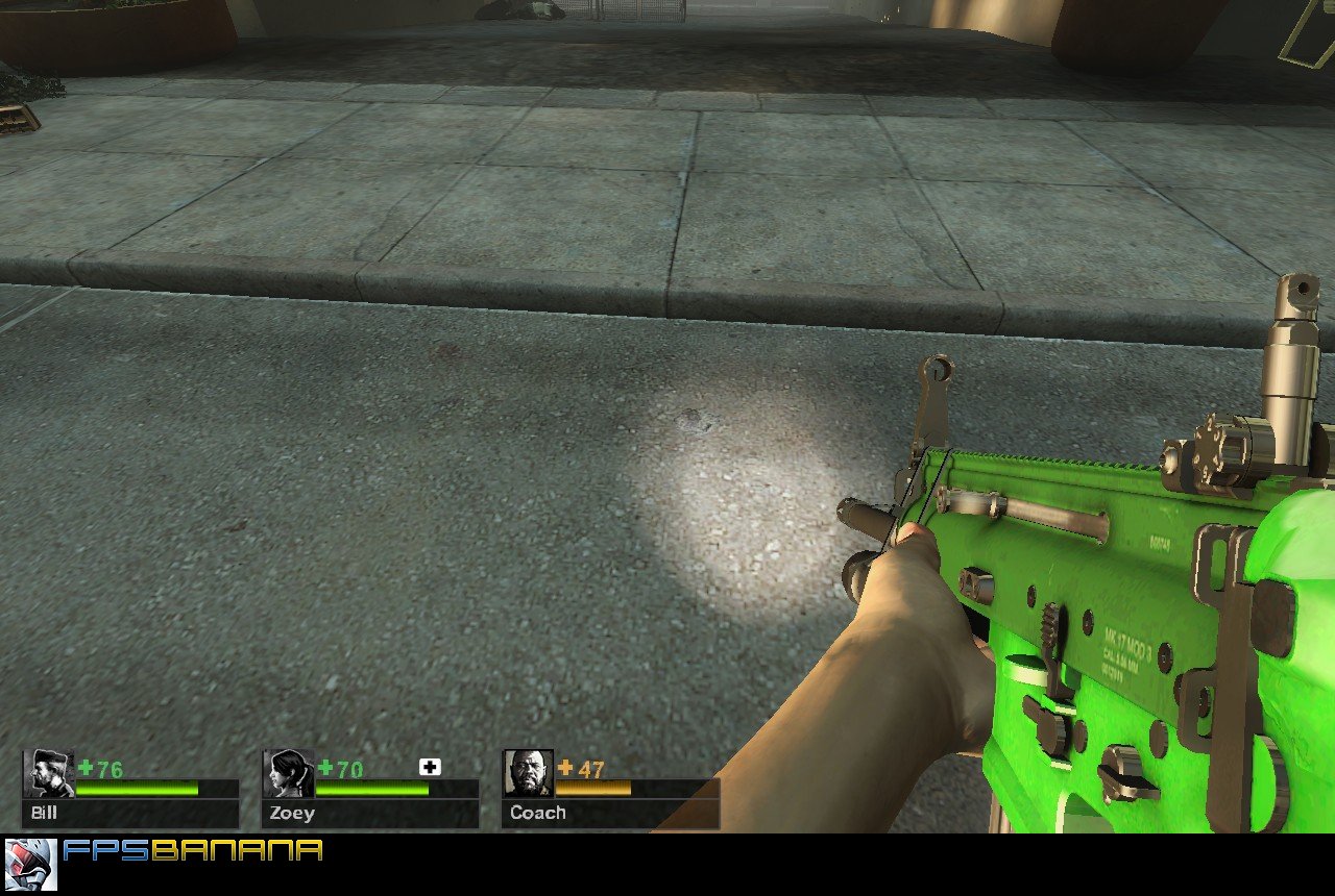 FN SCAR Black & Green Mod for Left 4 Dead 2 | L4D2 Mods