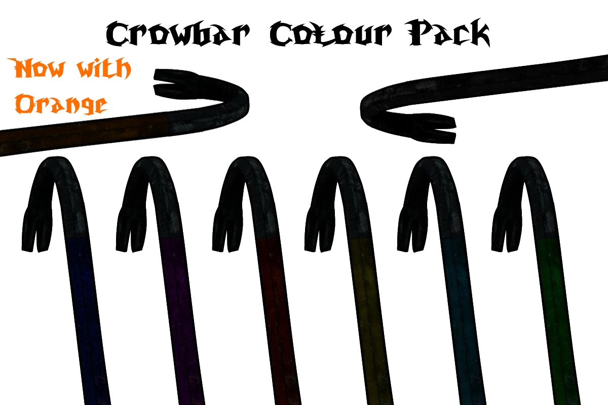 Realistic Crowbar (colour pack) Mod for Left 4 Dead 2 | L4D2 Mods