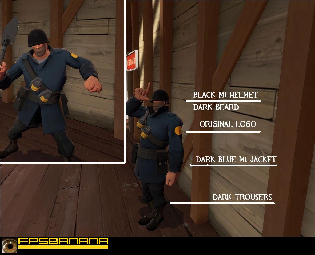 Beta Like: Blue Soldier v2 [Team Fortress 2] [Mods]