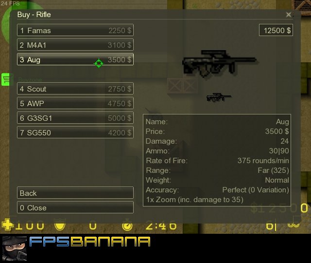 black aug [CS2D] [Mods]