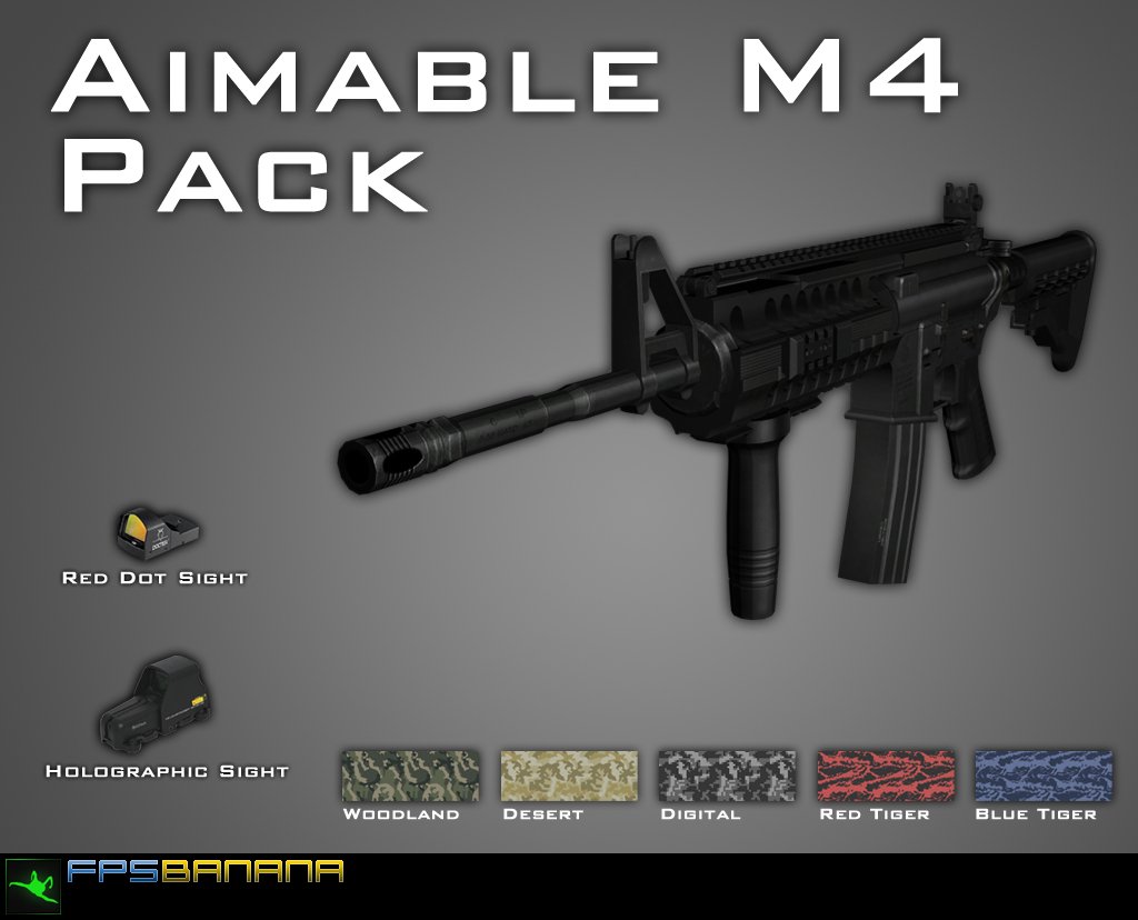 Aimable M4 Pack Mod for Counter-Strike: Source | CS:S Mods