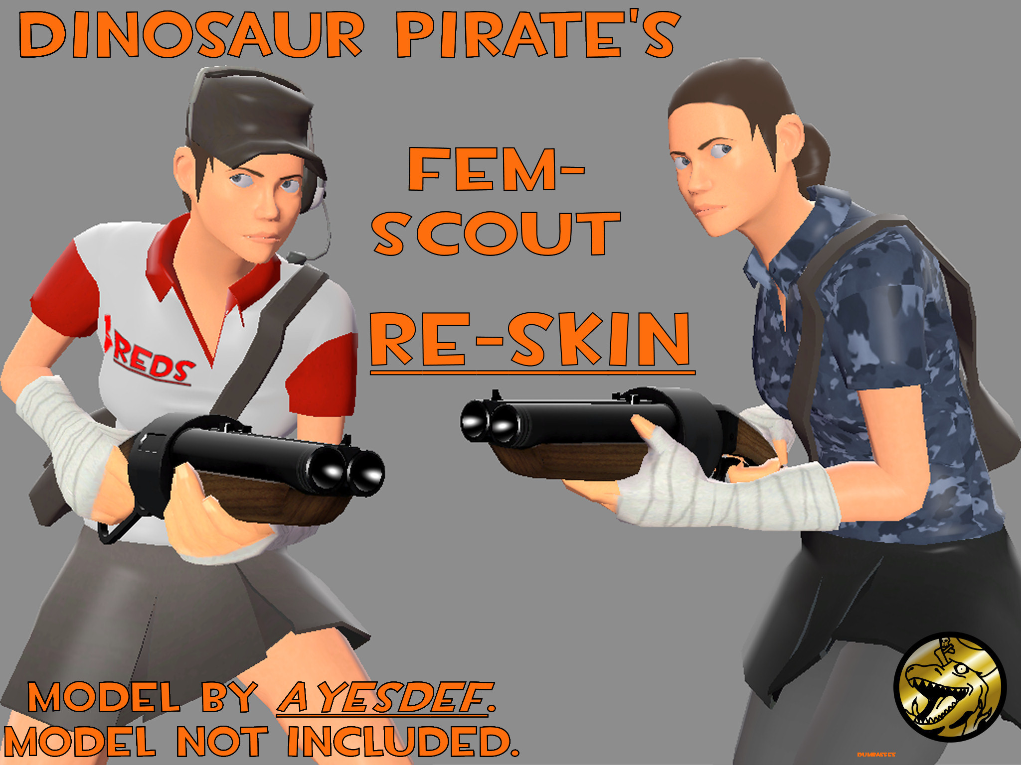 FemScout Re-Skin Mod for Team Fortress 2 | TF2 Mods