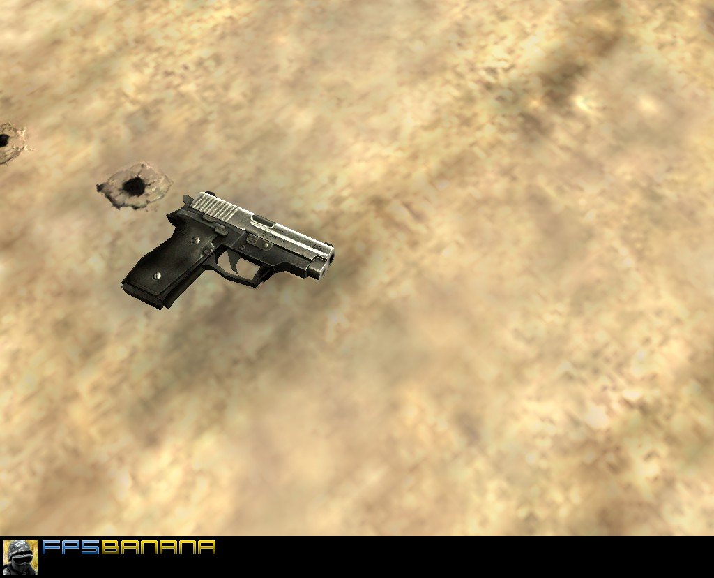 Silver P228 Slide Mod for Counter-Strike: Source | CS:S Mods