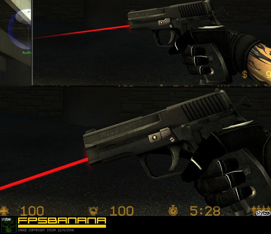 LaserdoT P228 Black Mod for Counter-Strike: Source | CS:S Mods