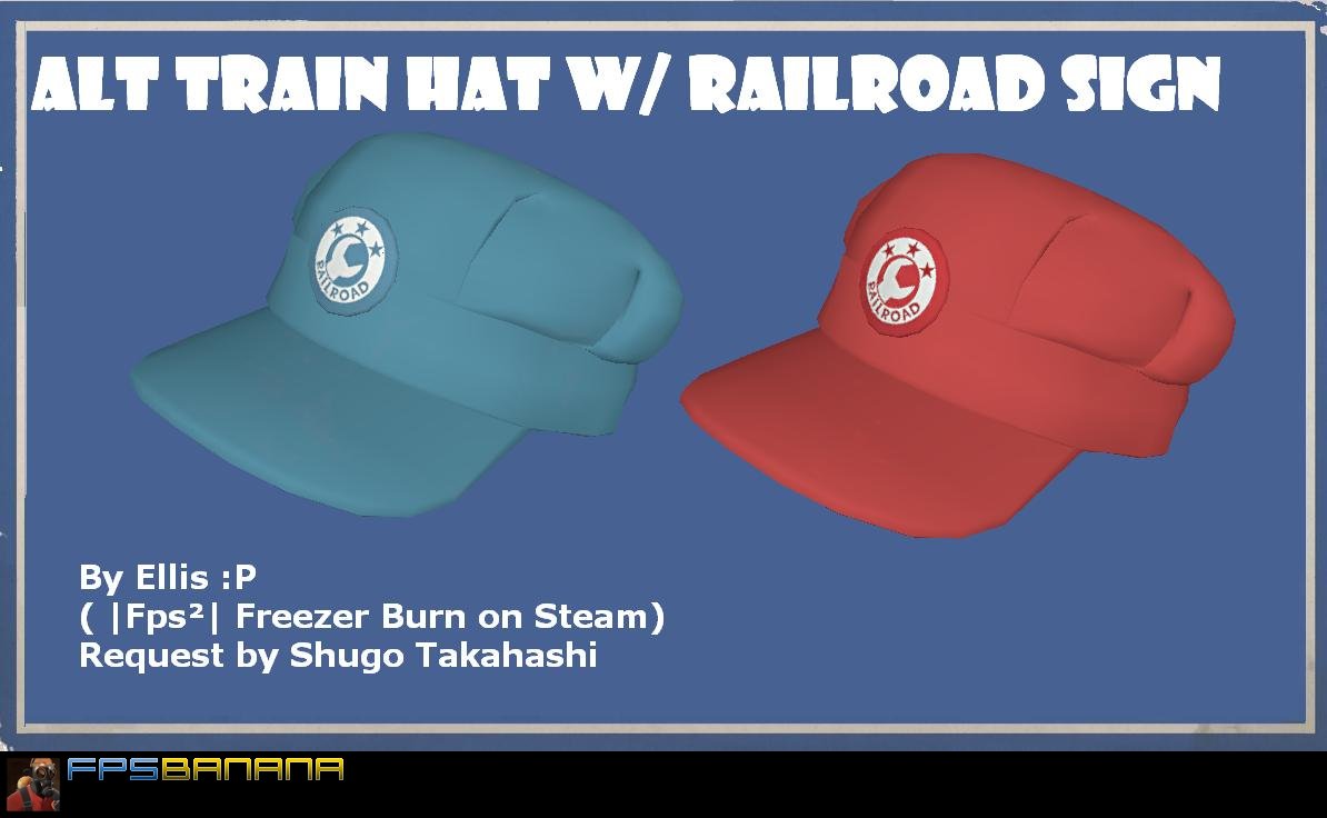Alt Train Hat w/Railroad Sign Mod for Team Fortress 2 | TF2 Mods