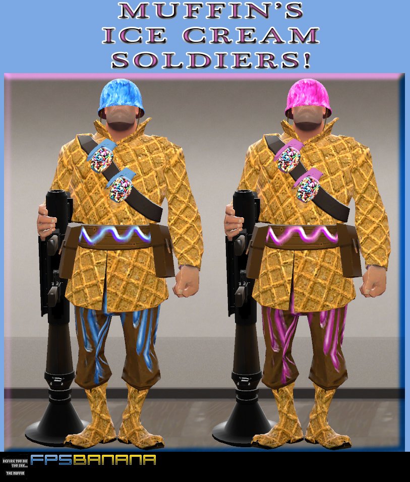Waffle Ice Cream Soldiers! Mod for Team Fortress 2 | TF2 Mods