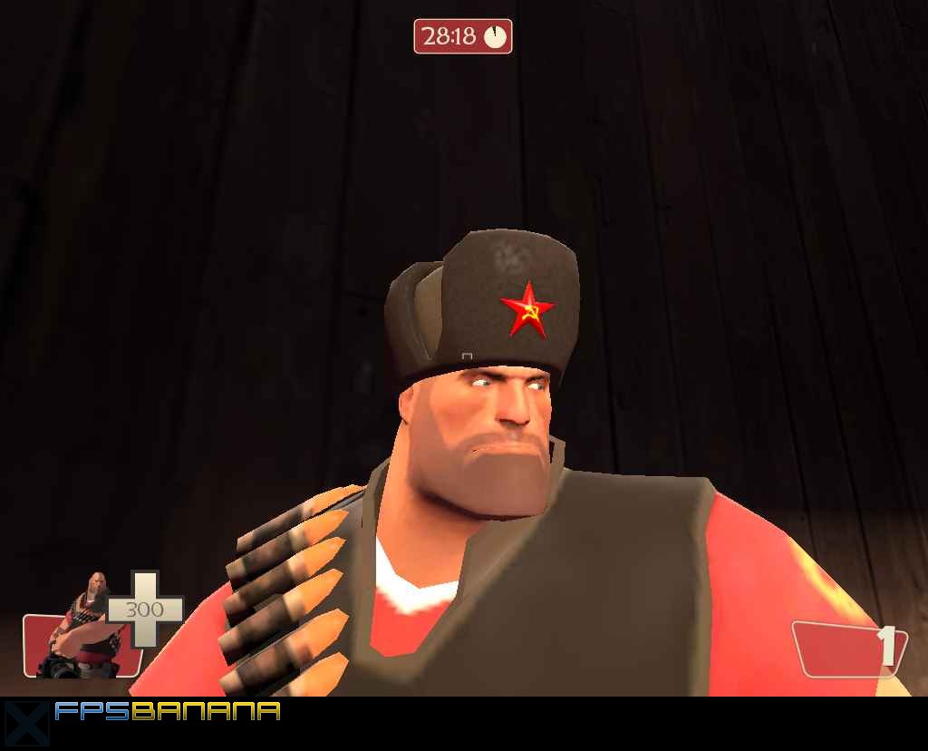 Heavy`s ushanka red star v2 [Team Fortress 2] [Mods]