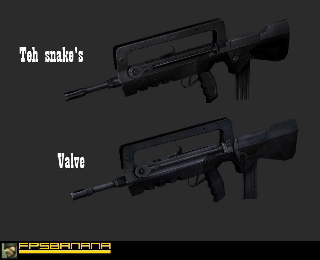 Default Famas retextured Mod for Counter-Strike: Source | CS:S Mods