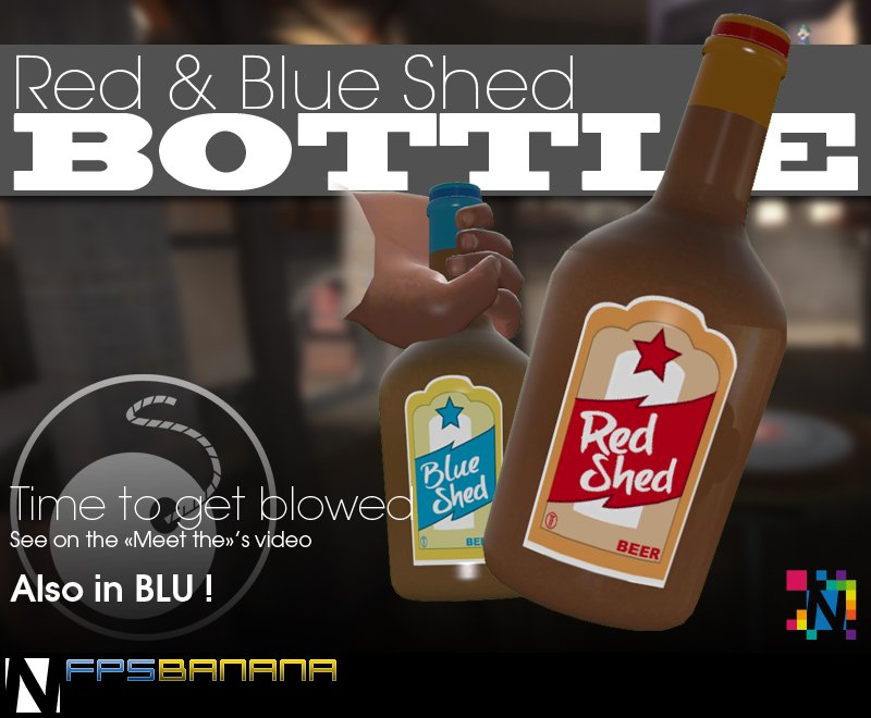 Red & Blue Shed Bottle Mod for Team Fortress 2 | TF2 Mods