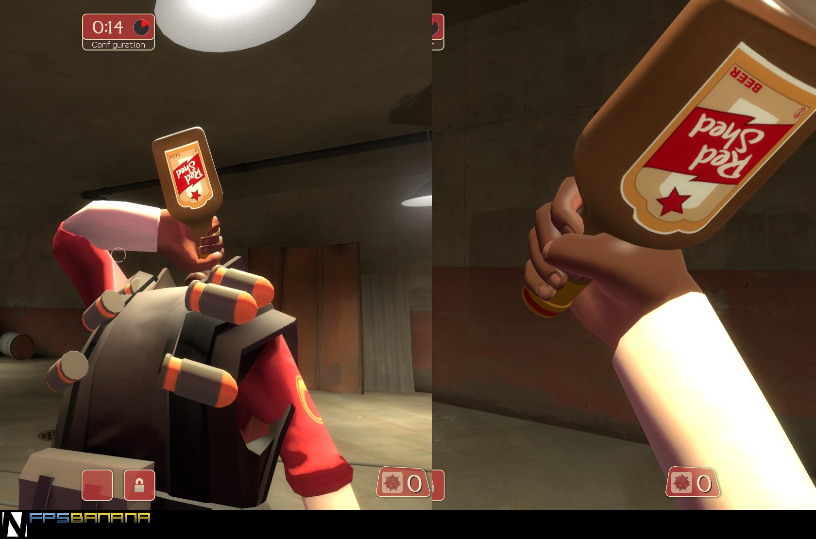 Red & Blue Shed Bottle Mod for Team Fortress 2 | TF2 Mods