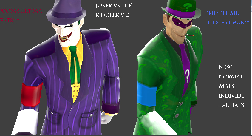 the joker vs the riddler v2! [Team Fortress 2] [Mods]