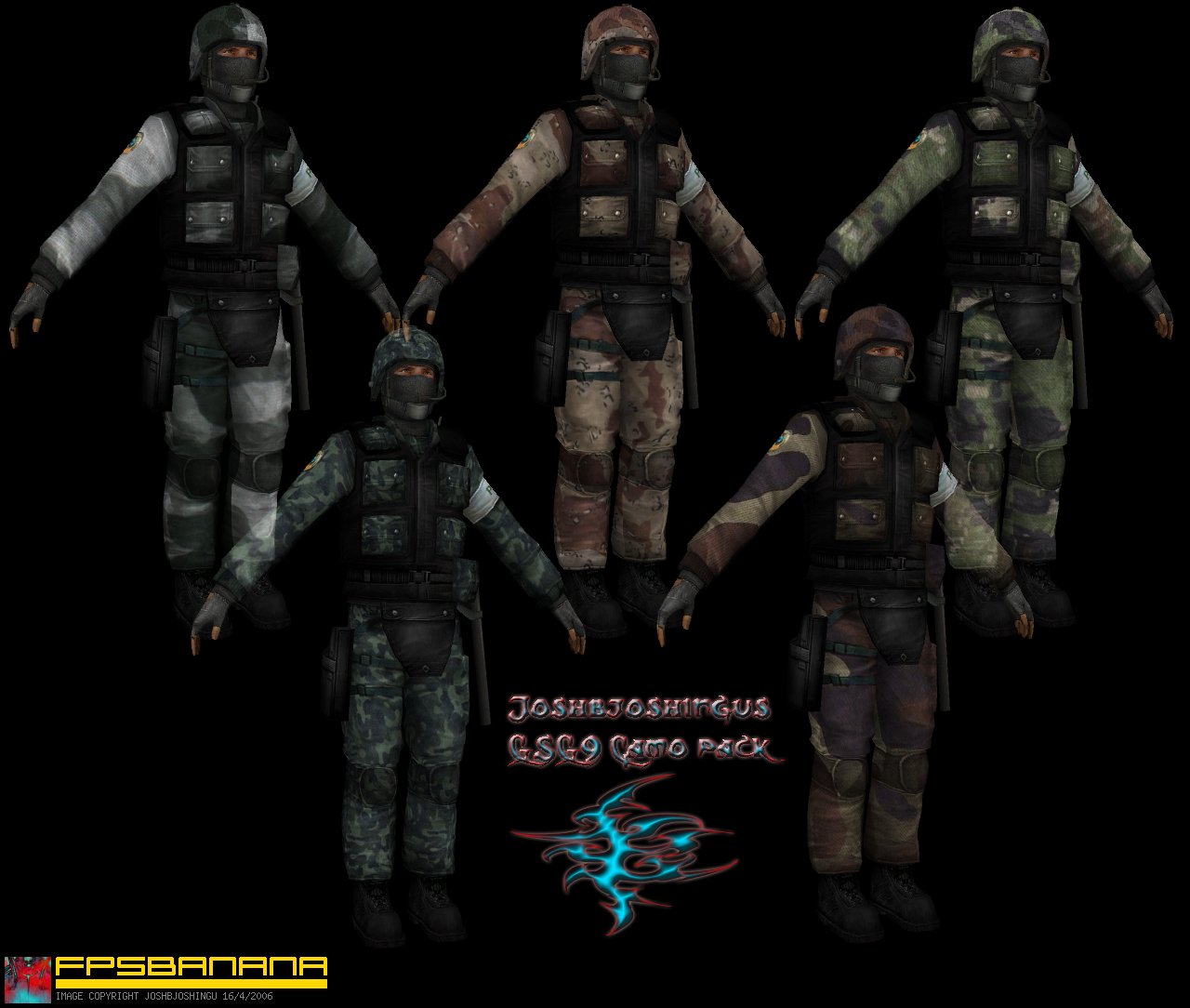 Joshbjoshingu's Gsg9 Camo Pack [Counter-Strike: Source] [Mods]