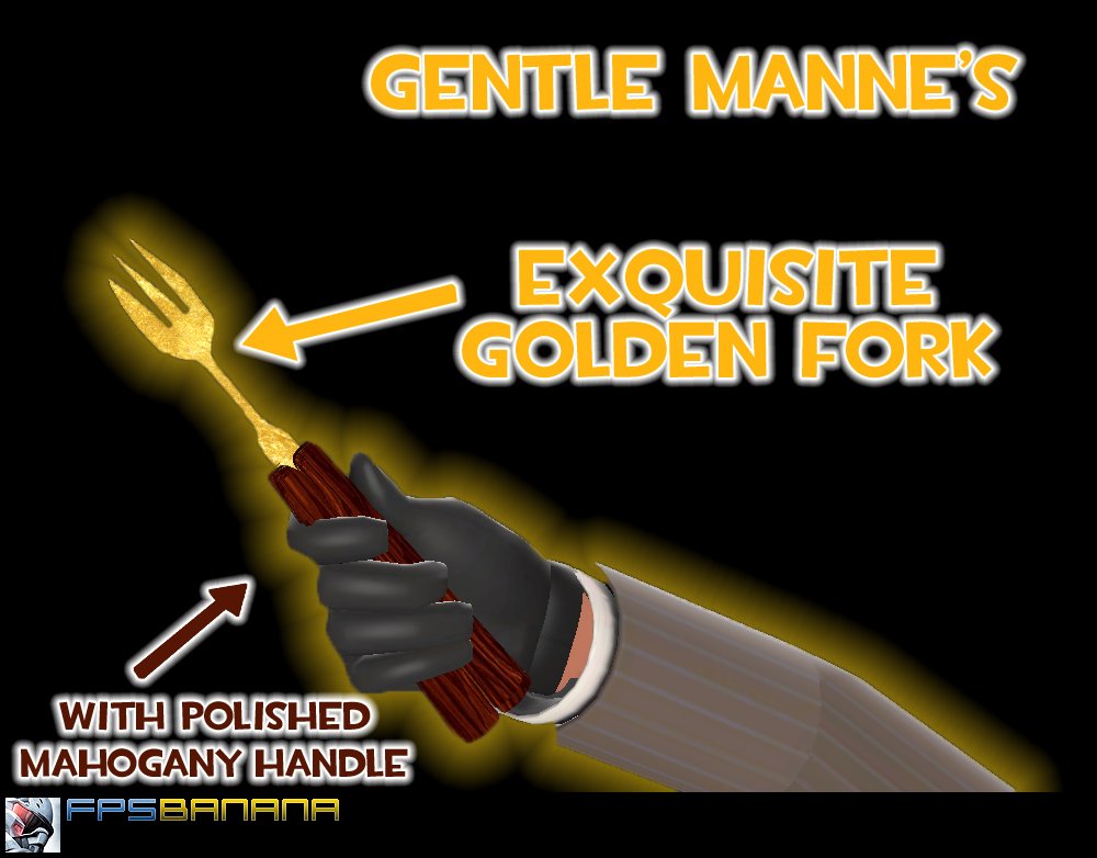 Gentle Manne's Exquisite Golden Fork Mod for Team Fortress 2 | TF2 Mods