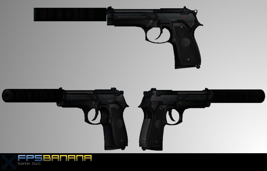 Real Beretta 92FS Skin Mod for S.T.A.L.K.E.R.: Clear Sky | S:CS Mods