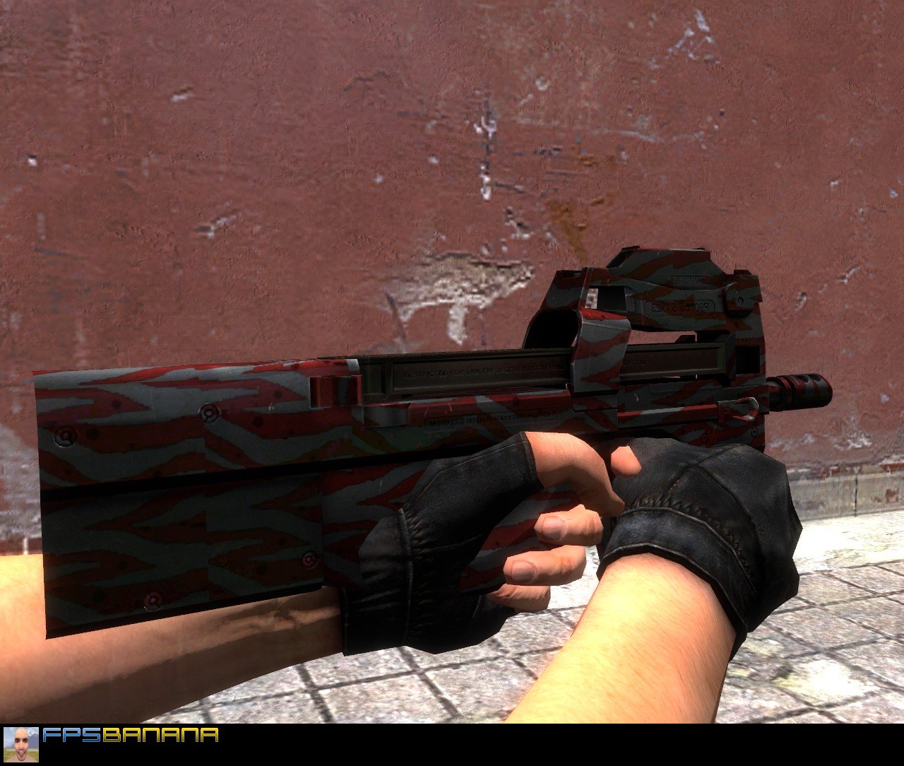 Red Tiger P90 [Counter-Strike: Source] [Mods]