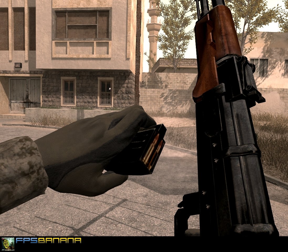 Ak-47 Custom Fine Wood Mod for Call of Duty 4: Modern Warfare | CoD4 Mods