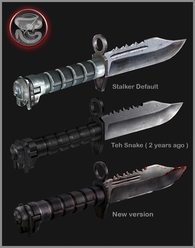Knife Hi-res retexture Mod for S.T.A.L.K.E.R.: Clear Sky | S:CS Mods