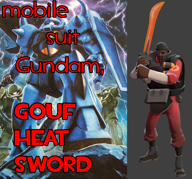 Mobile Suit Gundam Gouf "Heat Sword" Mod for Team Fortress 2 | TF2 Mods