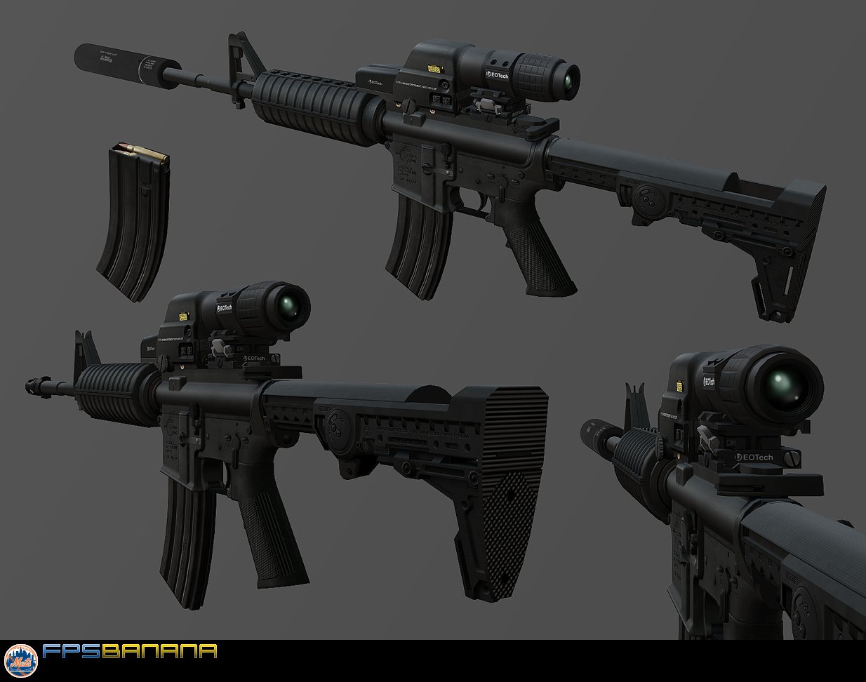 Hi-Polygon M4A1 2010 Mod for Counter-Strike: Source | CS:S Mods