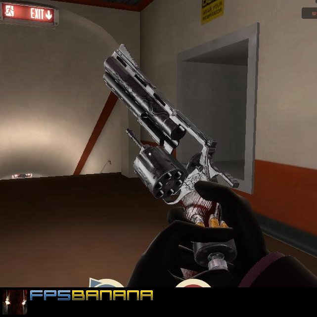 Revolver with Engravings And Wood Handle V2 [Team Fortress 2] [Mods]