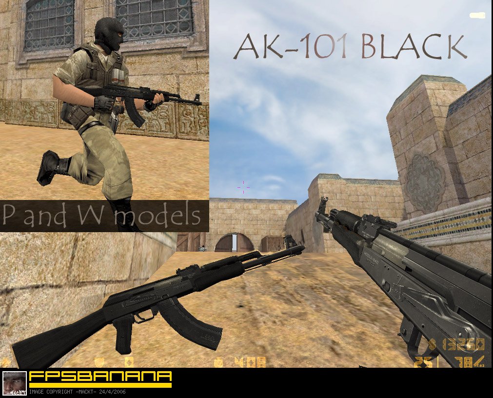 AK-101 Black [CZ/1.6] Mod for Counter-Strike: Condition Zero | CS:CZ Mods