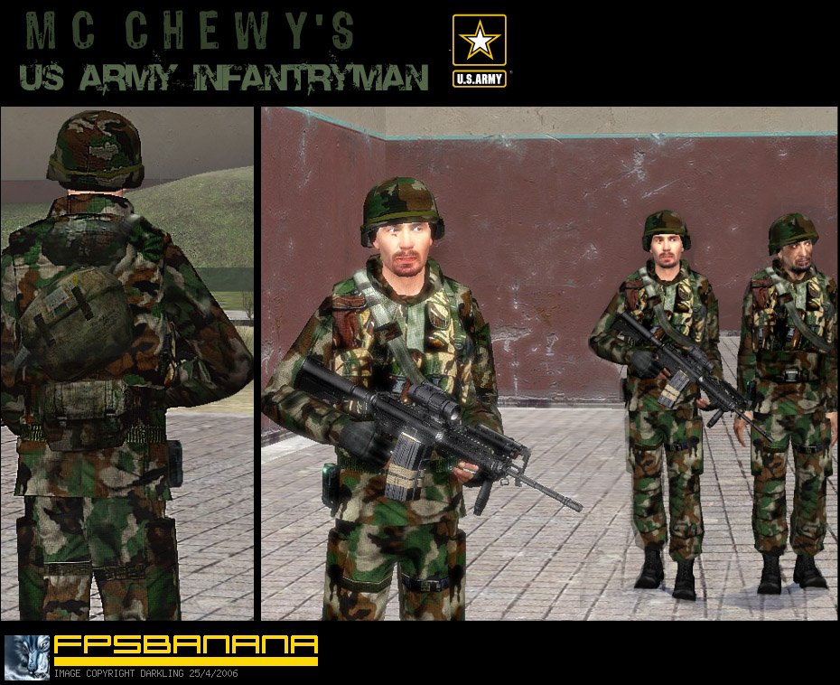 US ARMY Woodland Infantrymen Mod for Garry's Mod | GMod Mods