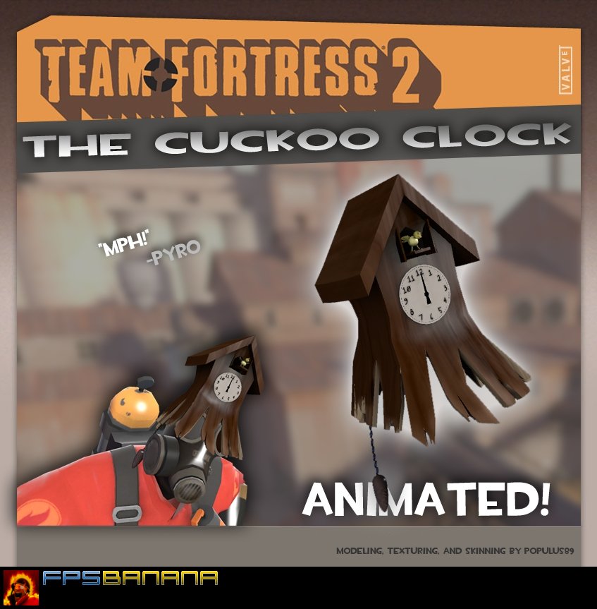 Animated Cuckoo Clock Hat Mod for Team Fortress 2 | TF2 Mods