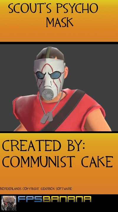 Scout's Psycho Mask [Team Fortress 2] [Mods]