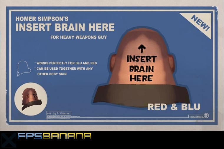 Homer Simpson's Insert Brain Here Tatoo Mod for Team Fortress 2 | TF2 Mods
