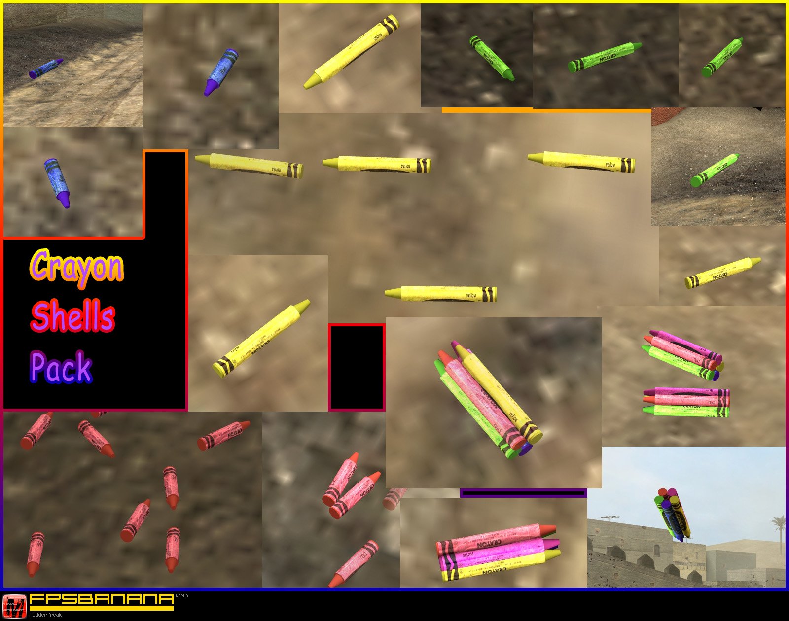 Crayon Shells Pack [Counter-Strike: Source] [Mods]