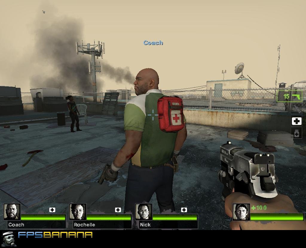 Green Coach shirt Mod for Left 4 Dead 2 | L4D2 Mods