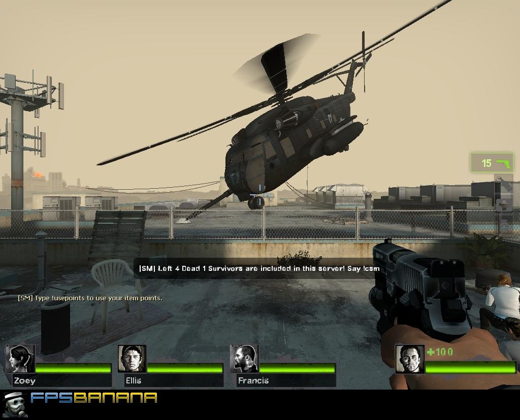 Black Helicopter Reskin Mod for Left 4 Dead 2 | L4D2 Mods