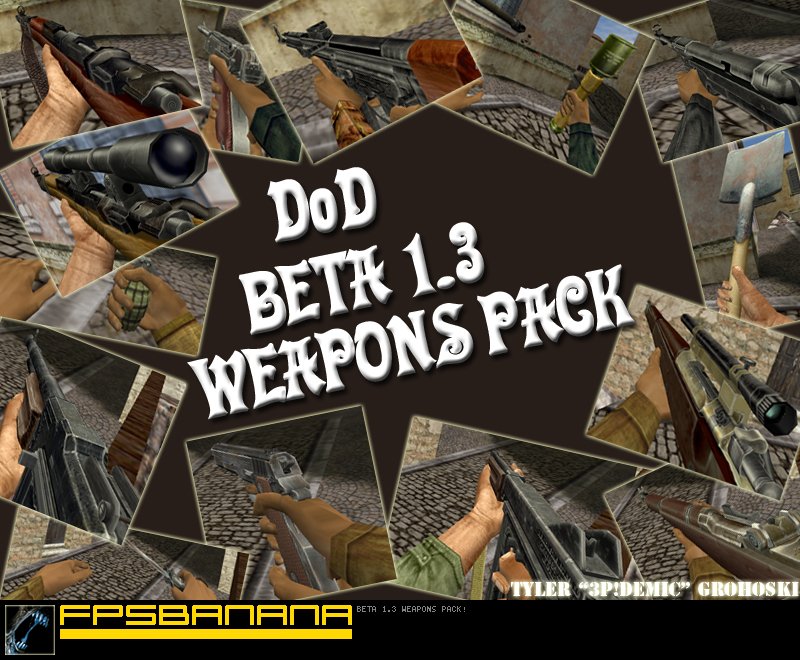 Beta 1.3 Weapons Pack Mod for Day of Defeat | DoD Mods