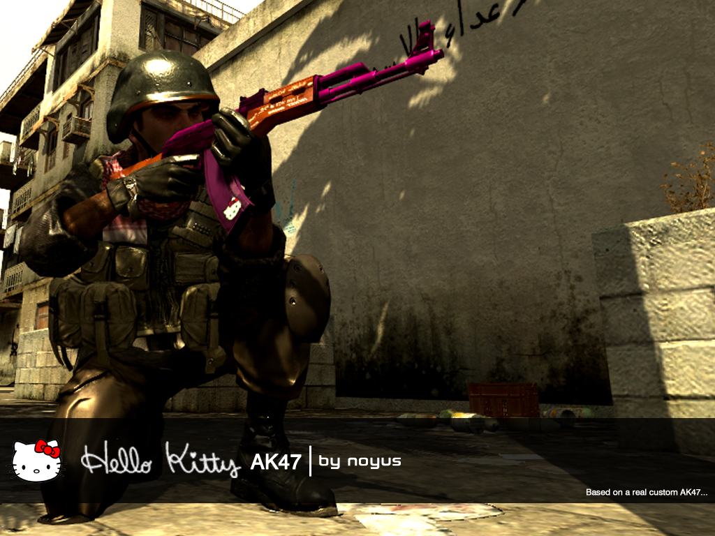Hello Kitty AK47 [Call of Duty 4: Modern Warfare] [Mods]