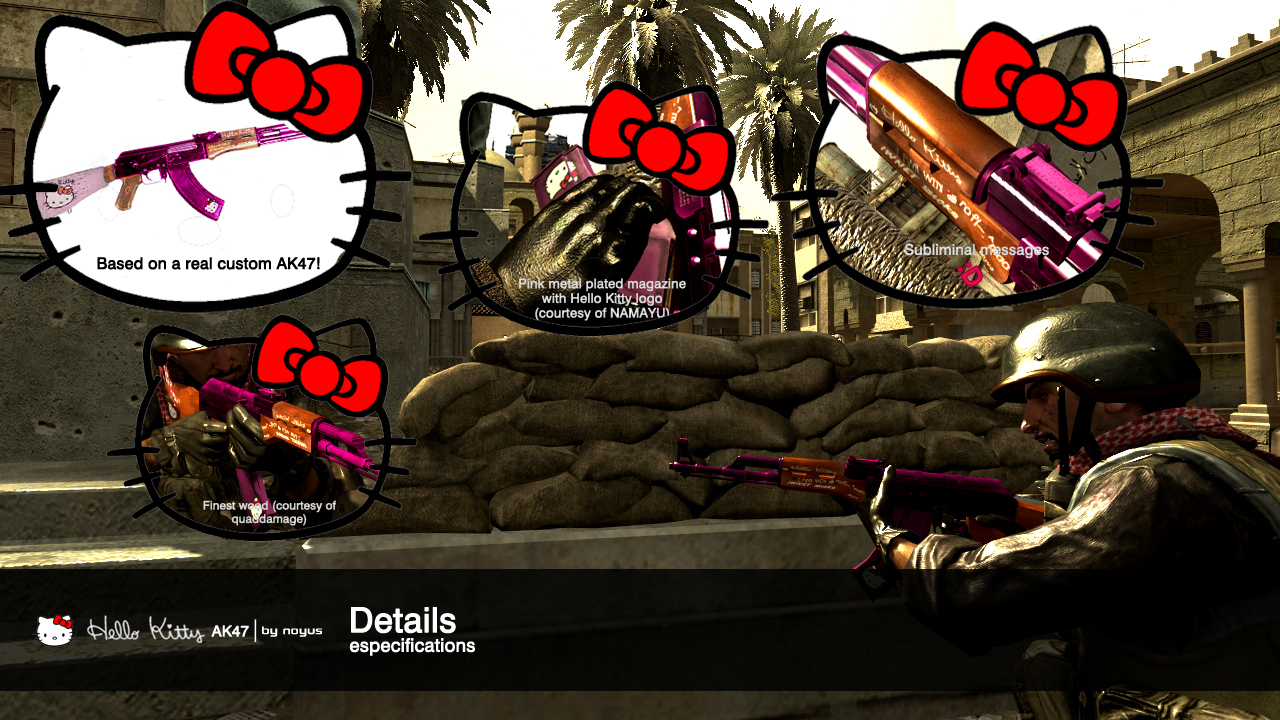 Hello Kitty AK47 [Call of Duty 4: Modern Warfare] [Mods]