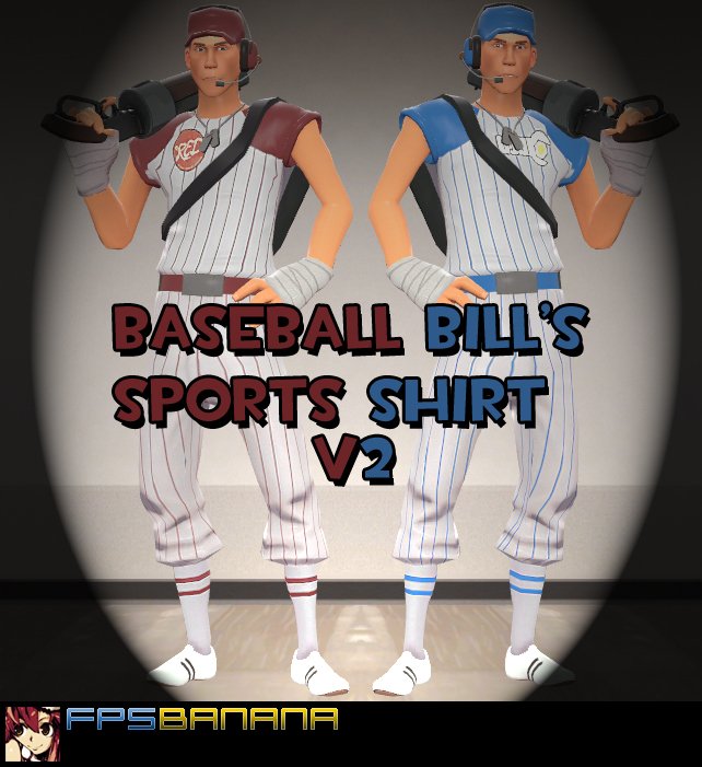 Baseball Bill's Sports Shirt V2 Mod for Team Fortress 2 | TF2 Mods