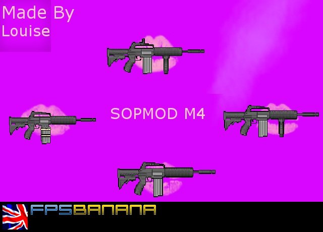 SOPMOD M4 Pack Mod for CS2D | CS2D Mods