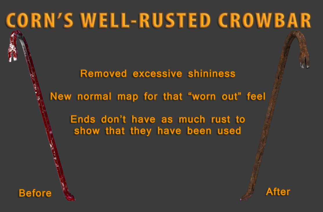 Corn's Well-Rusted Crowbar v1.5 [Left 4 Dead 2] [Mods]
