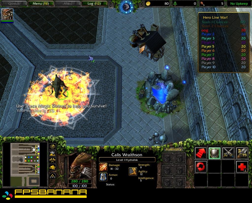 hero line war v. 7.8 Mod for Warcraft III: The Frozen Throne | WC3 Mods