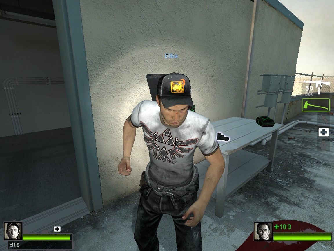 black-gray Ellis Mod for Left 4 Dead 2 | L4D2 Mods