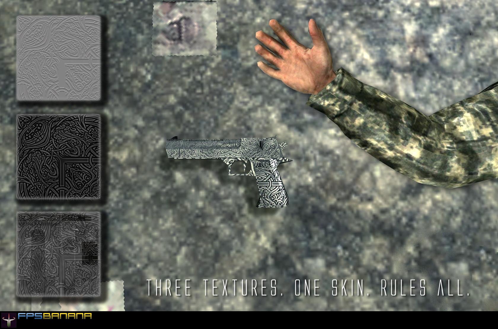 Ornate Desert Eagle Mod for Call of Duty 4: Modern Warfare | CoD4 Mods