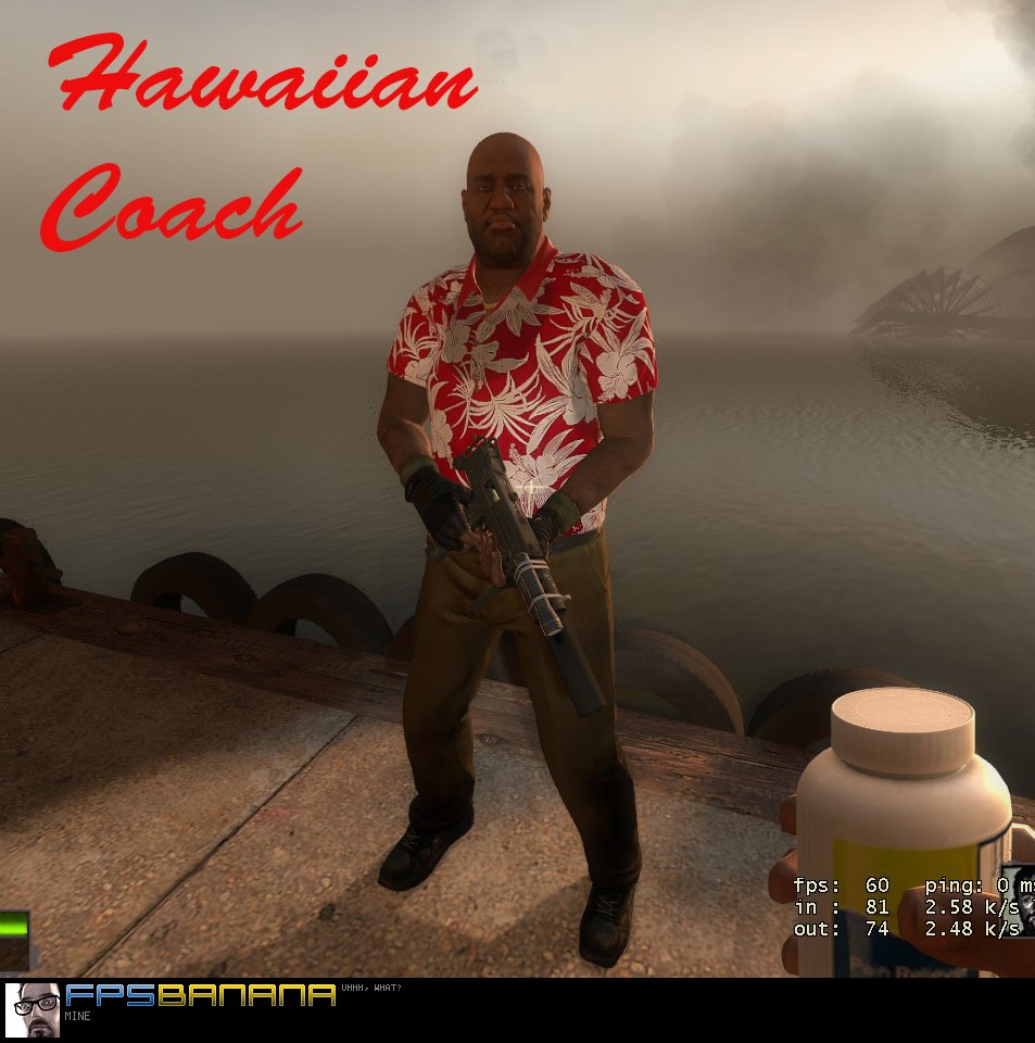 Hawaiian Coach Mod for Left 4 Dead 2 | L4D2 Mods
