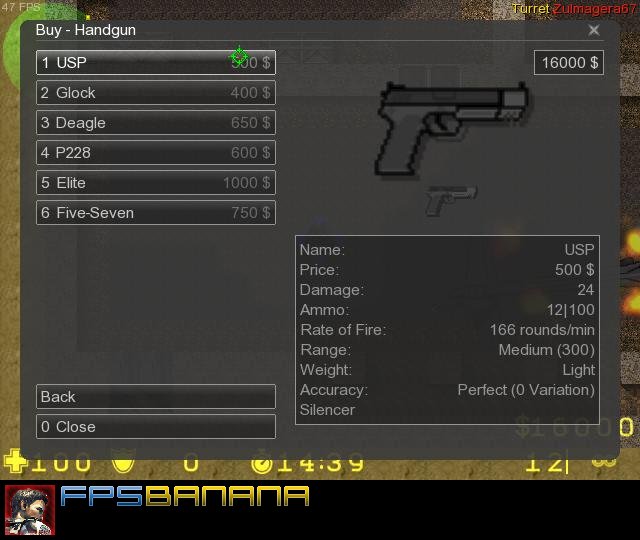 Redfield`s USP Match [CS2D] [Mods]