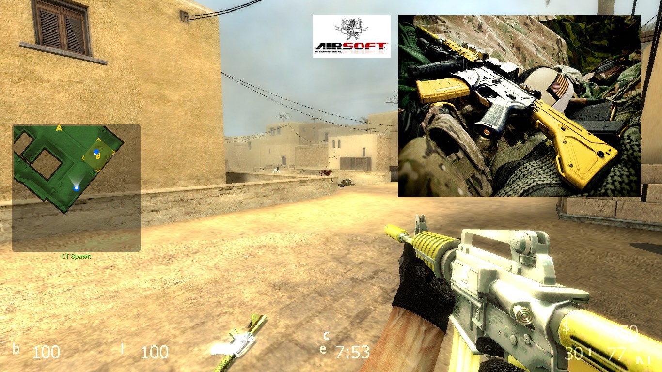 Sports M4a1 Airsoft Mod for Counter-Strike: Source | CS:S Mods