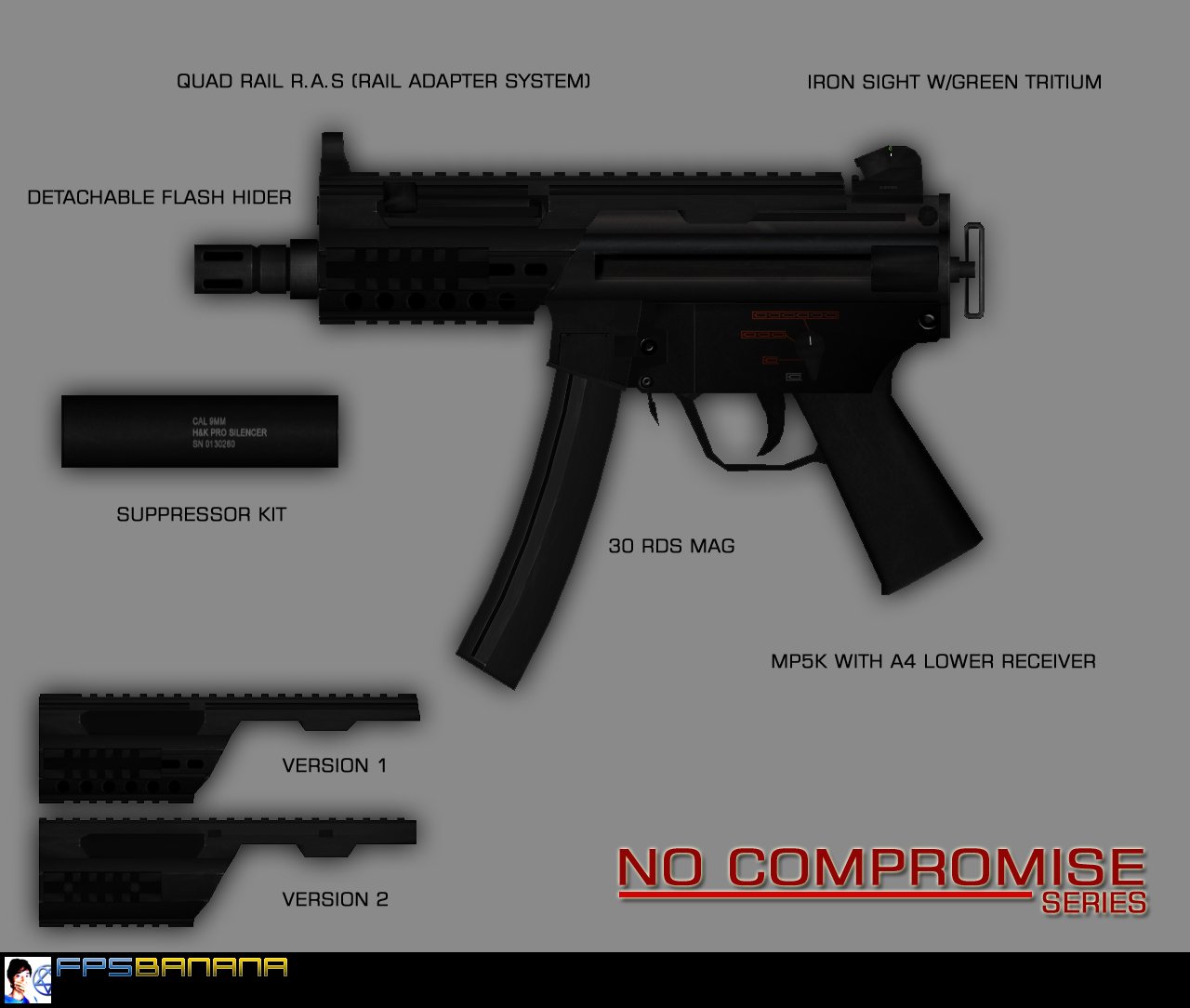 Mp5k-no compromise [Counter-Strike: Condition Zero] [Mods]