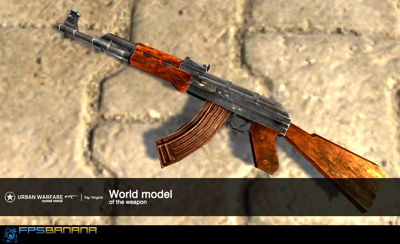 Urban Warfare AK47: Rusted Metal Mod for Call of Duty 4: Modern Warfare ...